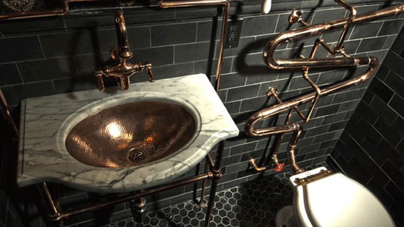 Steampunk Bathrooms - Traditional Styling Meets Weird Science | Drench